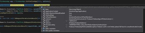 C Firebaseauthinstance Is Null When Trying To Sign Increate