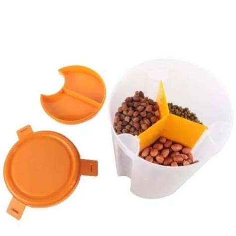 Plastic 3 Section Storage Container At ₹ 69 Piece In Rajkot Id 24867599891