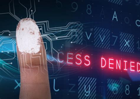Premium Photo Human Finger Scanning Over Biometric Scanner Against Cyber Security Data