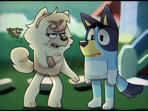 Bandit Fanart Bluey Furry Art Cute Animals Fan Art