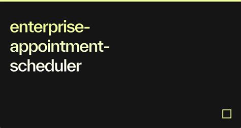 Enterprise Appointment Scheduler Codesandbox