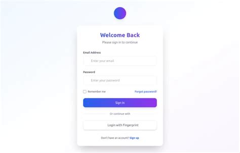 Login From Tailwind Css Example