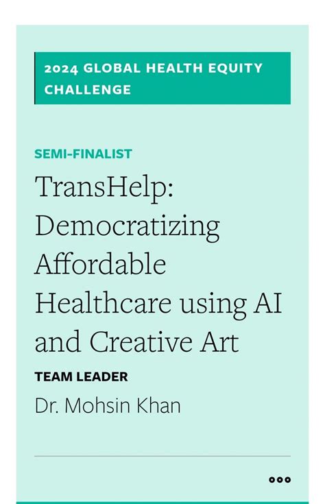 Mohsin Khan On Linkedin Semifinalist Healthequity