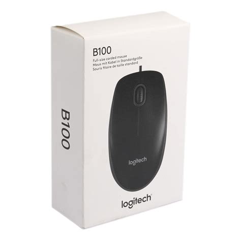 Logitech Wired Mouse B100 Black JakartaNotebook Com