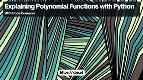 Giuseppe Canale Cissp On Linkedin Explaining Polynomial Functions With Python
