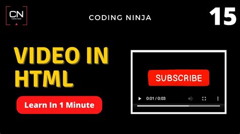 Learn HTML Video In Minute Coding Ninja YouTube