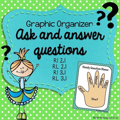Ask And Answer Questions Graphic Organizer Graphic Organizers