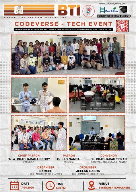 Codeverse Techevent Innovation Btiincubationcentre Algogenix Bti Ignite Incubation