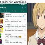 If Yachi Had Whatsapp Meme Generator Imgflip
