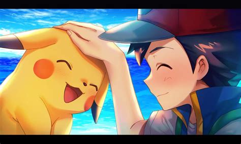 Pikachu And Ash Ketchum Pokemon And More Drawn By Asada Sadao Danbooru