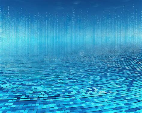 Data Visualization With Copy Space Waves Of Blue Stock Illustration Illustration Of Data