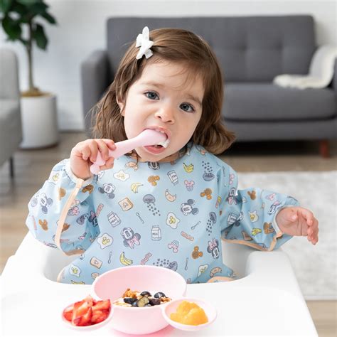 Sleeved Bib Mickey Minnie Sunny Side Up Bumkins