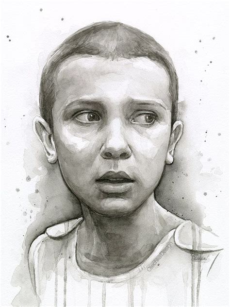 Eleven Portrait Stranger Things T Stranger Things Art Etsy Stranger Things Art Stranger