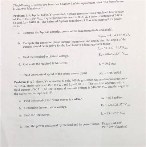 Solved Ω And A Compute The 3 Phase Complex Power Of The