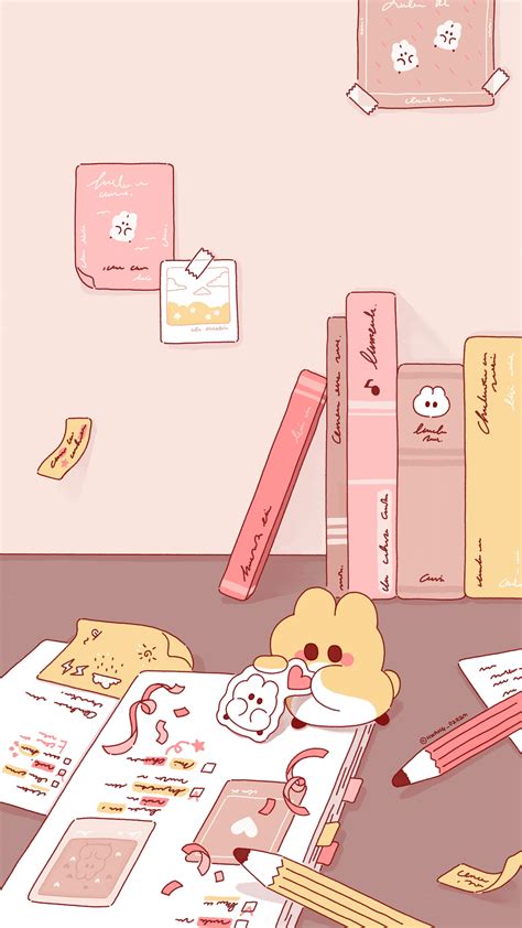 배경화면 공유 책상 위의 쮸 Hwangdaram 황다람