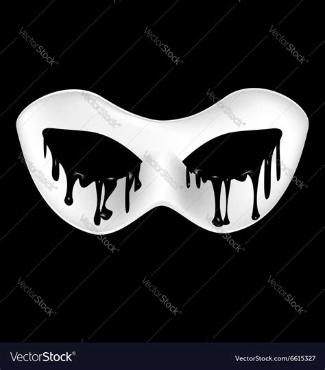 Half Black And White Mask