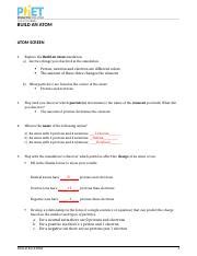 Build An Atom Instructions And Answer Sheet 1 Docx BUILD AN ATOM ATOM SCREEN 1 Explore The