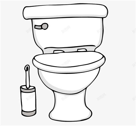 刷马桶简笔画 刷马桶 大山谷图库