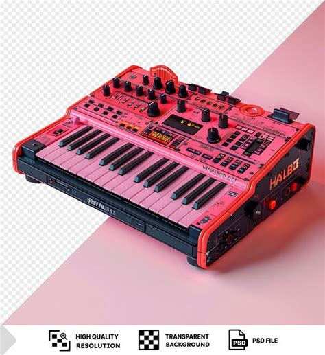 Premium Psd Isolated Drum Machine Sequencer On A Pink Background