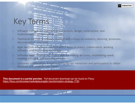 Agile Transformation Strategy Ppt Slide Deck