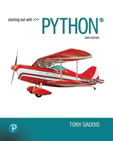 Starting Out With Python 6th Edition Ebook Tdebookscom