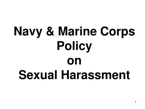 PPT Navy Marine Corps Policy On Sexual Harassment PowerPoint Presentation ID 9243999