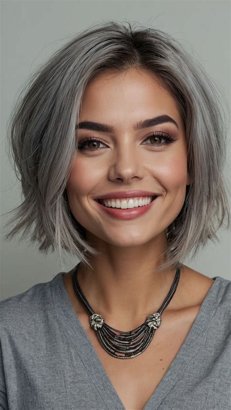 Elevate Your Style 15 Awesome Grey Bob Hairstyles Over 40 Grey Bob