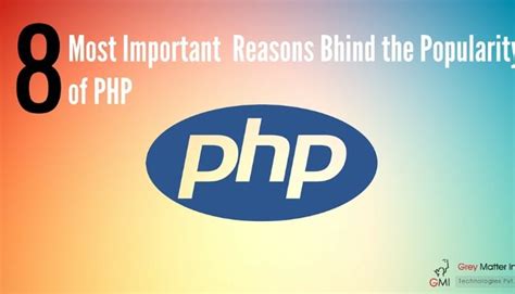 eight most important reasons behind the popularity of php