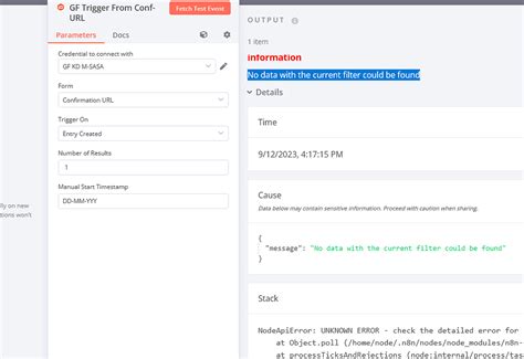Gravity Forms Community Trigger Node Cant Fetch Test Data