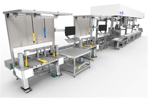 One Piece Flow Assembly Line Lifting Track Hoob Factory Automation