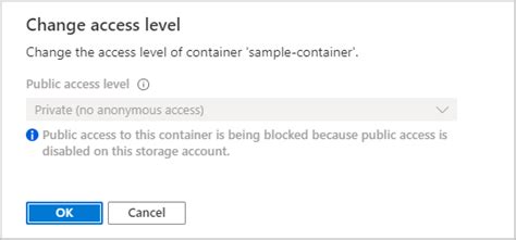Configure Anonymous Read Access For Containers And Blobs Azure