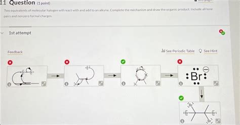 Solved Two Equivalents Of Molecular Halogen Will React With