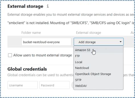Binding NextCloud With CloudRaya S Object Storage As External Storage Mount