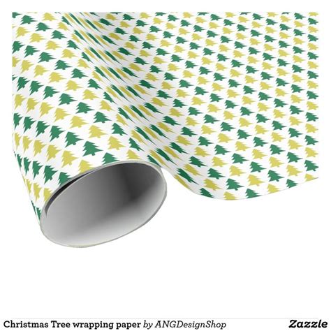 Christmas Tree Wrapping Paper Festive Holiday Gift Wrap