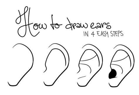 How To Draw Ears By Lily Draws On DeviantART How To Draw Ears Drawings Body Drawing