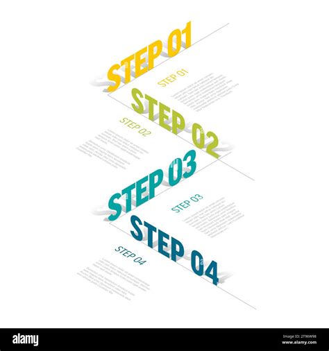 Vector Infographic Vertical Steps Diagram Template For Workflow Business Schema Or Procedure