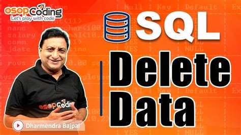 Delete Data In Sql Delete Command Sql For Beginners Sql Tutorial