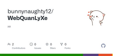GitHub Bunnynaughty12 WebQuanLyXe Xe