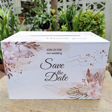 กล่องใส่ซองแต่งงานเล็ก กล่องกระดาษแข็ง ขนาด 21x29x21cm พร้อมส่ง Shopee Thailand