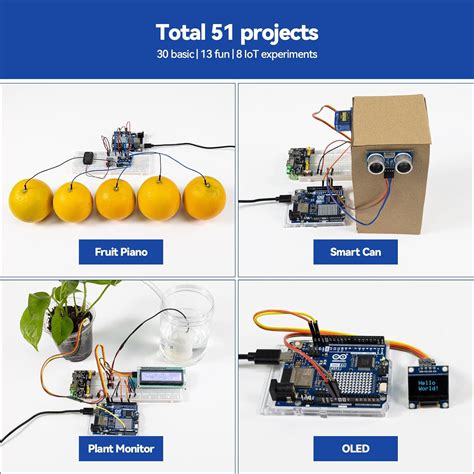 SunFounder Elite Explorer Kit Con Original Arduino Uno R4 WiFi
