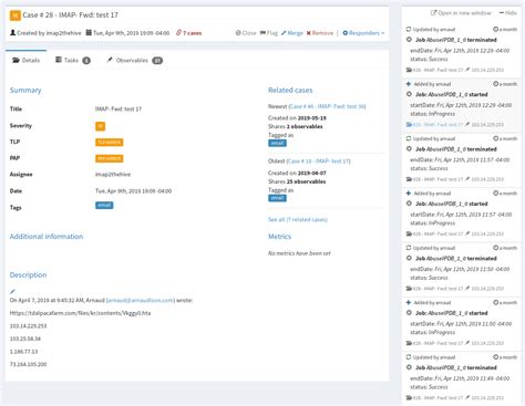 Open Source Sirp With Elasticsearch And Thehive Part 4 Thehive Images
