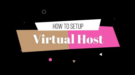 Virtual Host How To Setup Virtual Host In Xampp Youtube