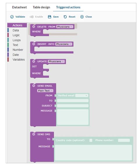 Creating A Triggered Action Caspio Online Help