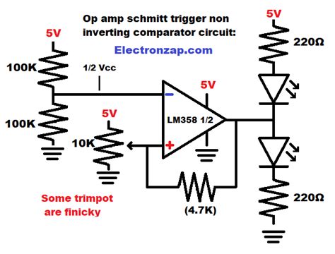 Lm358 Comparator Circuit Diagram Lm358 Comparator