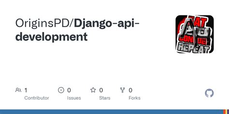 GitHub OriginsPD Django Api Development