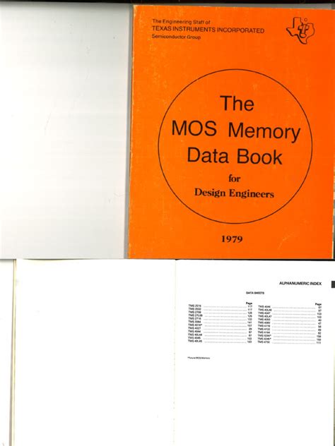Mos Memory Book Data Book Pdf