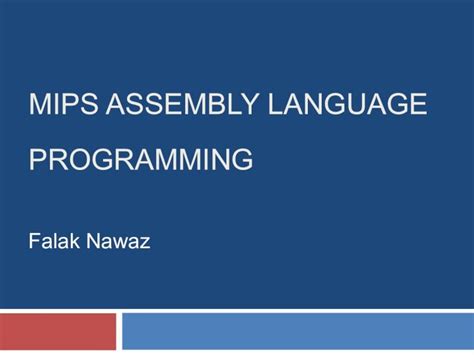 pdf lecture04 assembly language dokumen tips