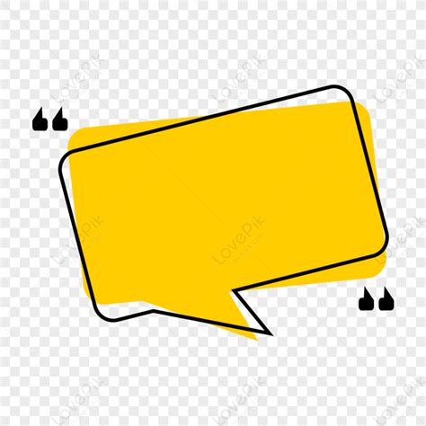 Text Box Banner Yellow Cute Text Boxcolor Text Boxdialog Box Png