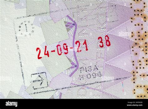 Pisa Passport Stamp In British Passport Post Brexit Sept 21 Arrival