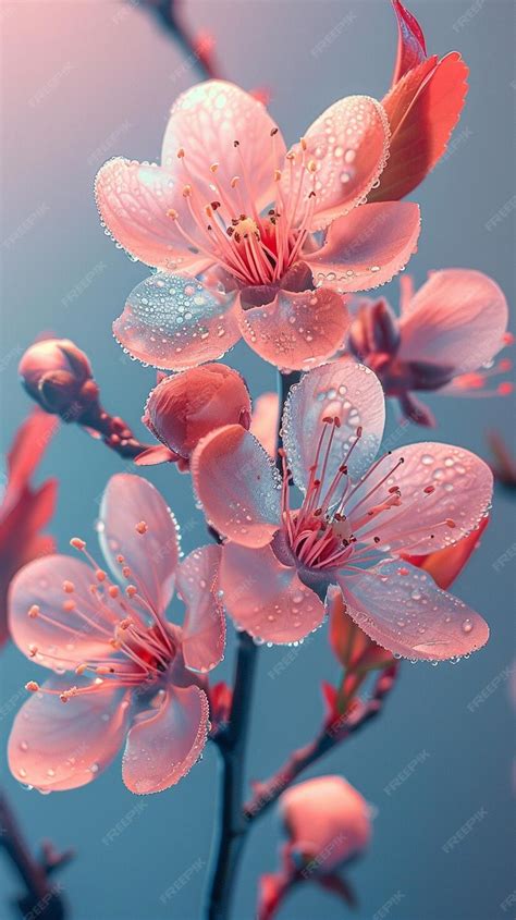 Premium Photo Blossom Flower Wallpapers Aesthetic 4k Wallpaper Ai